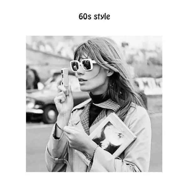 1960: Summer Sunglasses yn fjouwerkante râne