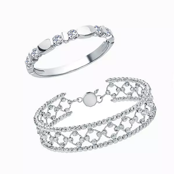 Pleasant company: bracelets in a couple to your wedding rings