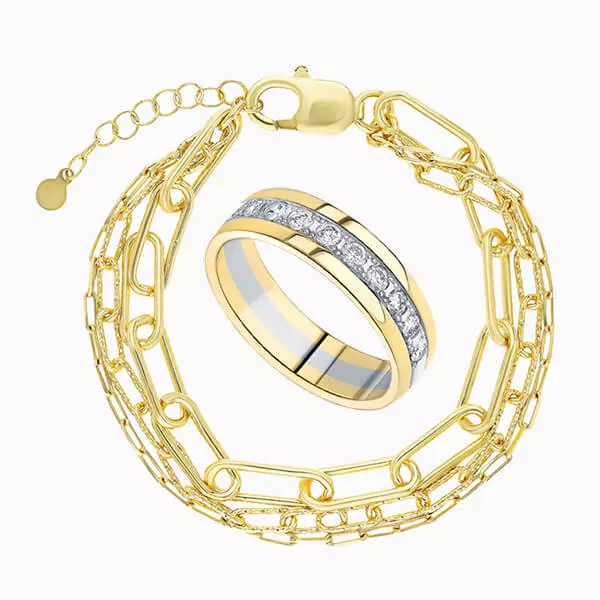 Pleasant company: bracelets in a couple to your wedding rings