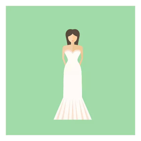 How to choose a wedding dress on the type of shape 1444_1