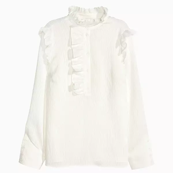 Blouse avec collier-zado H & M