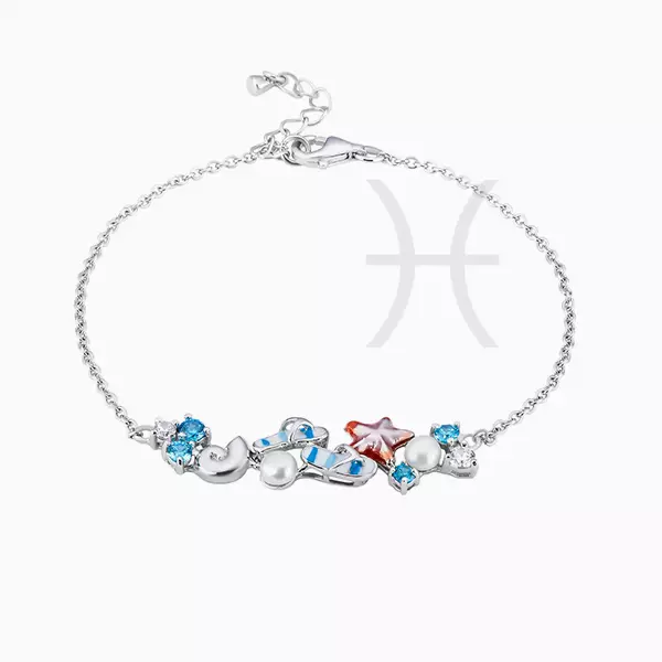 SL Bracelet b'Fieminits, enamel u Perli