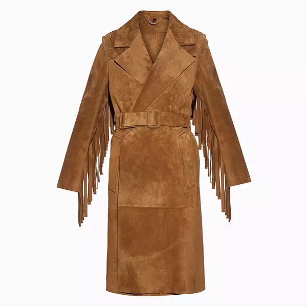 Coat from Suede Burberry Prorsum