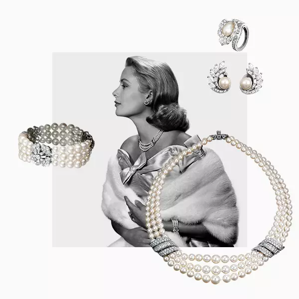 Grace Kelly in headset van cleef & arpels