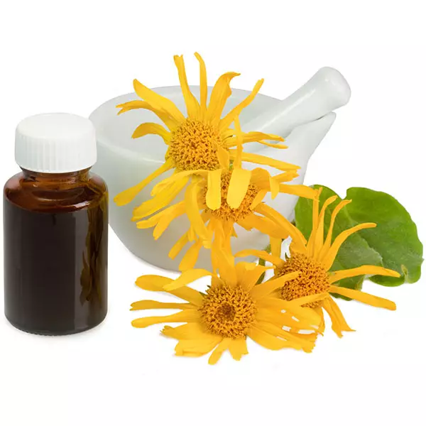 Minyak arnica: Pasipatan sareng aplikasi anu saé