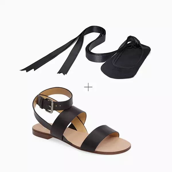 Corablar + Sandals: dəyər çalışırıq 5 variantları