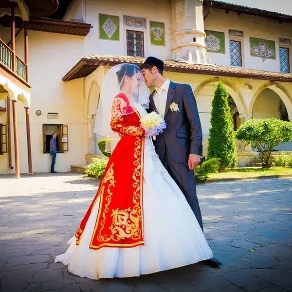 Photo of the Tatar dress of the makoti