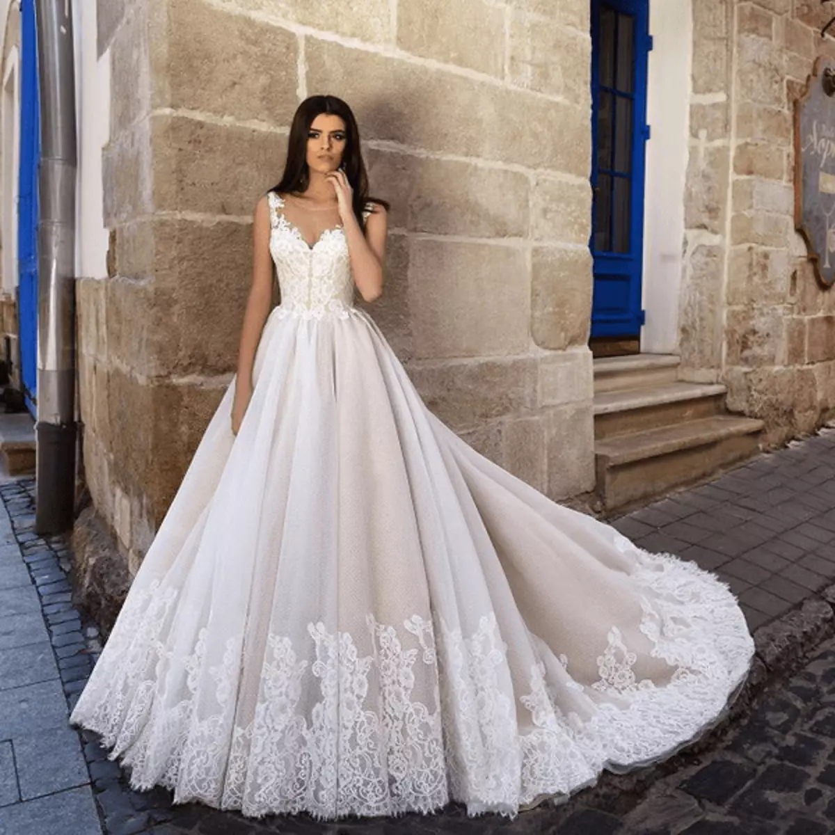 Stock Foto Robe de mariée en Europe