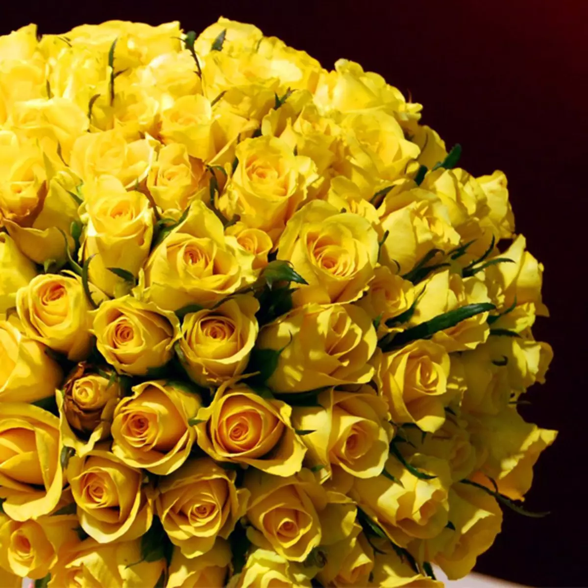 Is it possible to give yellow roses