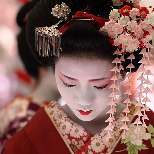 Foto Kanzashi - japanske umetnosti