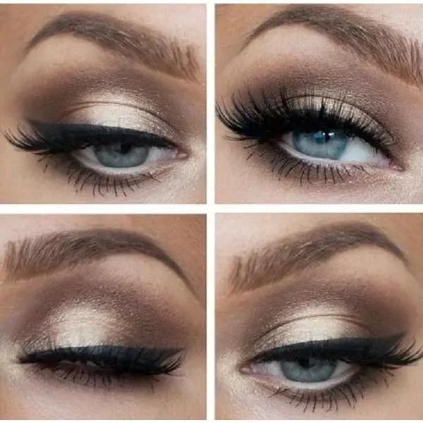 Evening Makeup for Blue Eye