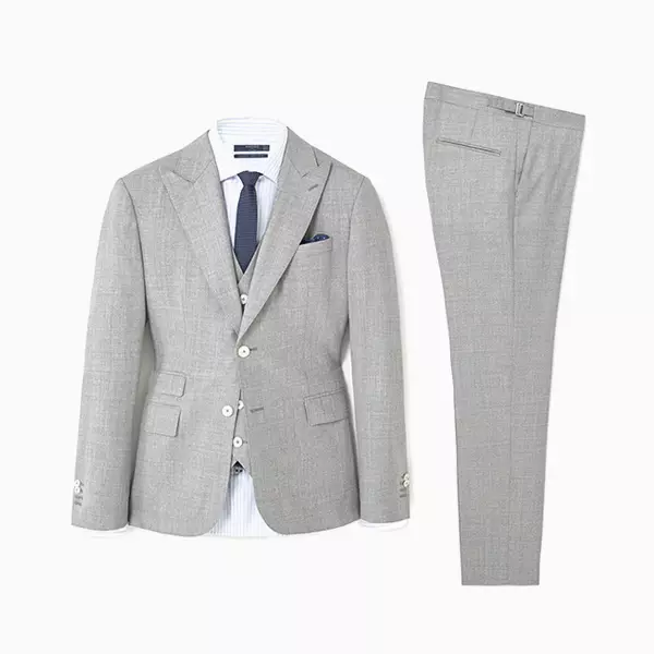 Grey Broke Suit Mango