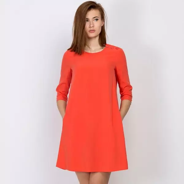 Vestido longo do joelho vermelho