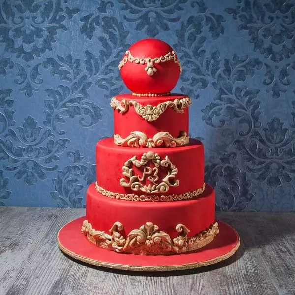 Multi-tiered cake voor 40 jaar samenwonen