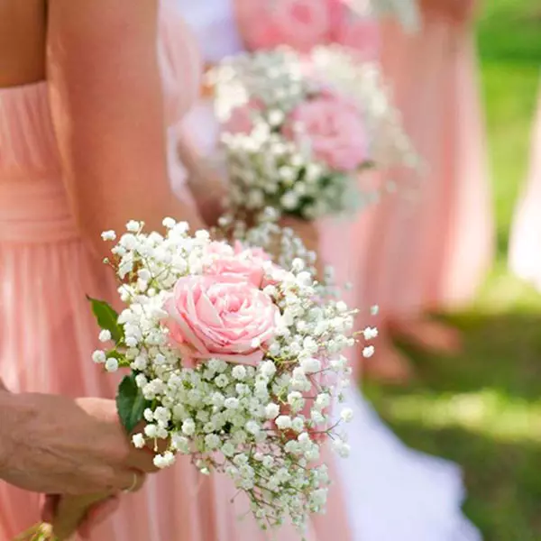 Bouquet of evidence with pink rose