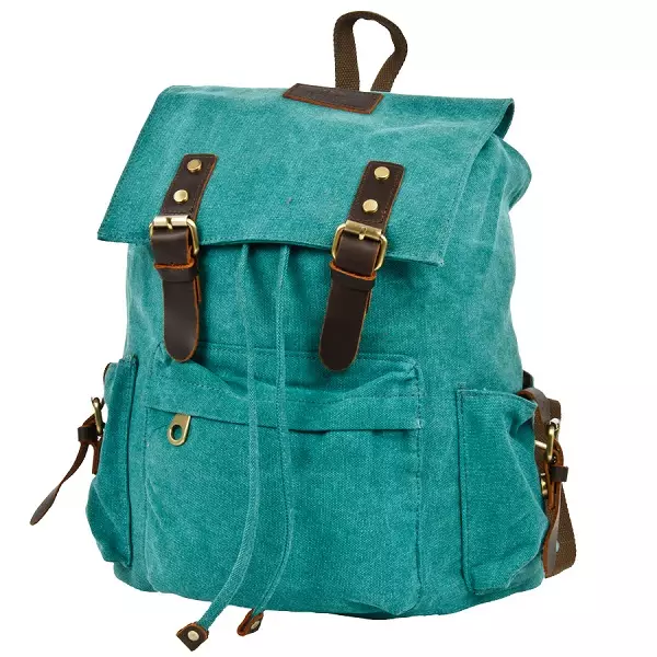 Backpack Turquoise Color.