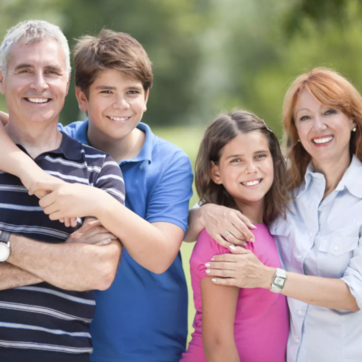 Foto d'una família feliç