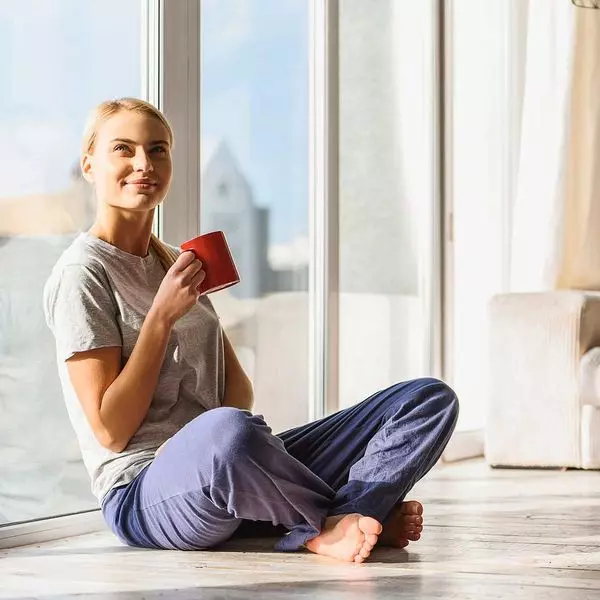 お茶を一杯飲んでいるレクリエーション