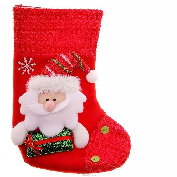 Red boot with Santa Claus