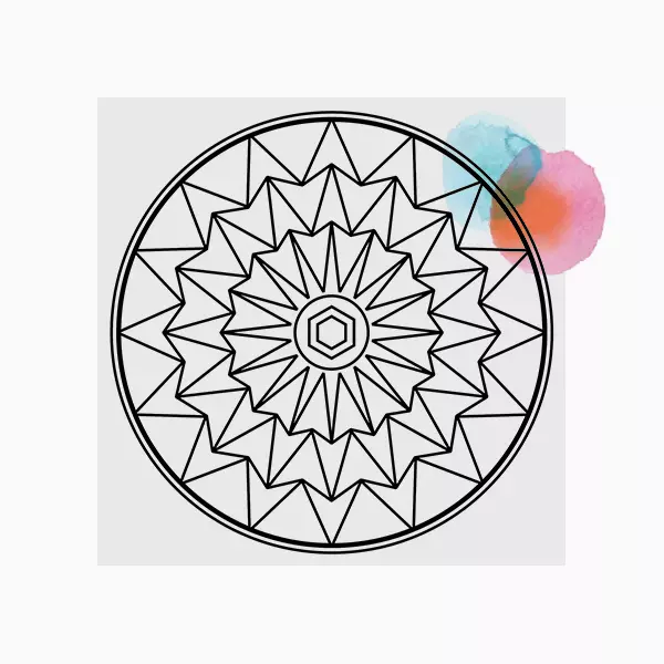 Mandala per la colorazione