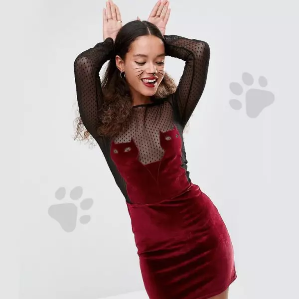 ASOS-Kleid mit Katzen