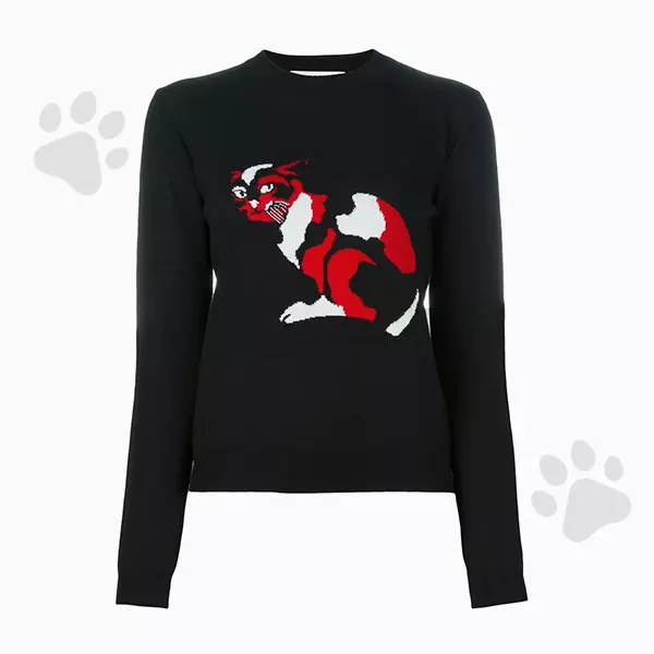 Sweatshot mit Katze MSGM