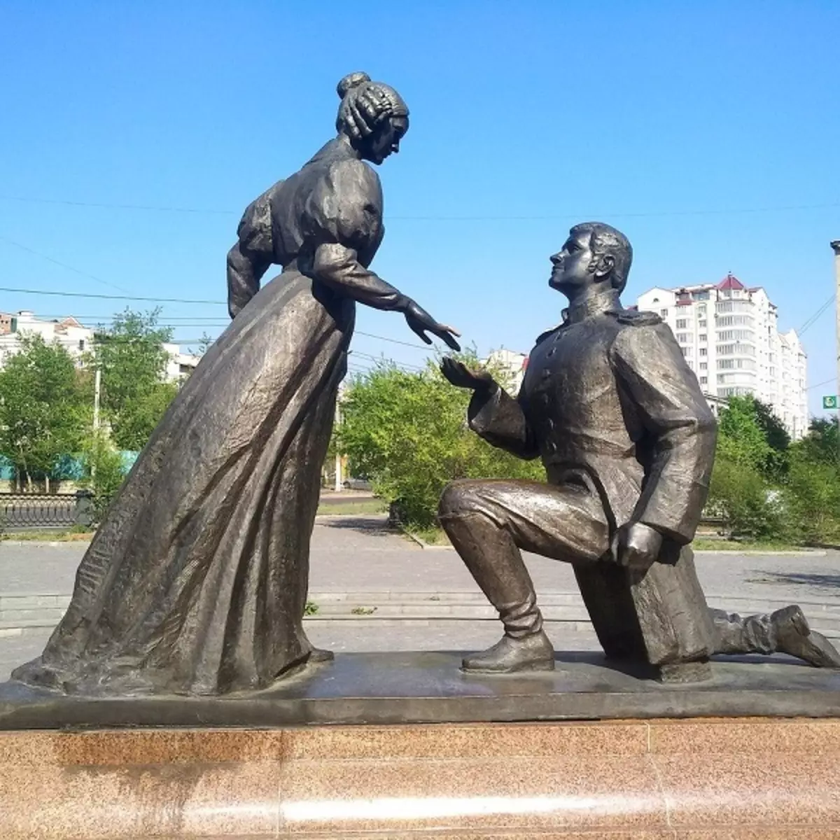 Beroemde sculptuur in Chita