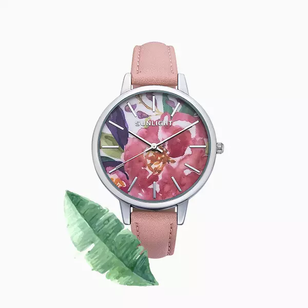 Wristwatch SL with flowers