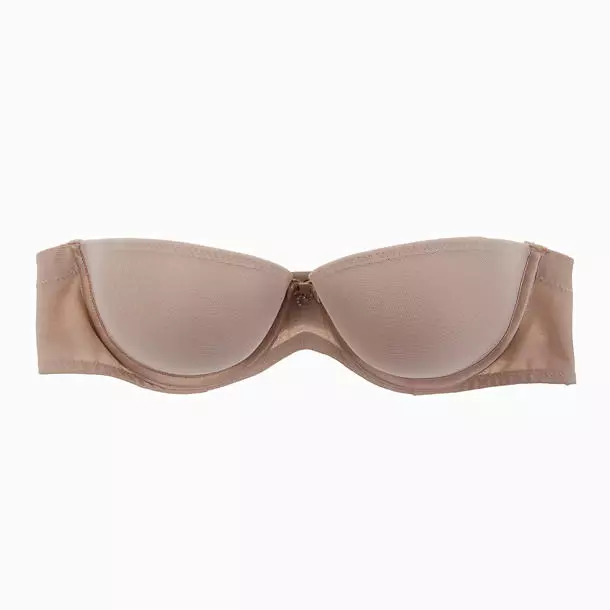 Beige bra strapless chantelle.