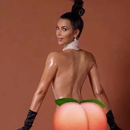 Parodia en una sesión de fotos Kim Kardashian en Paper Magazine