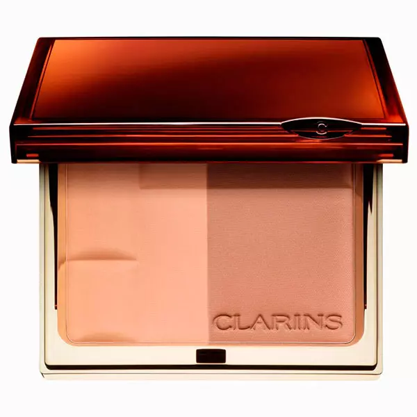 pols mineral compacte amb adob efecte Bronzejador Duo SPF 15 de Clarins