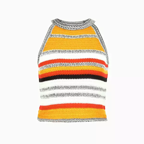 Knitted T-shirt li Straps New Look