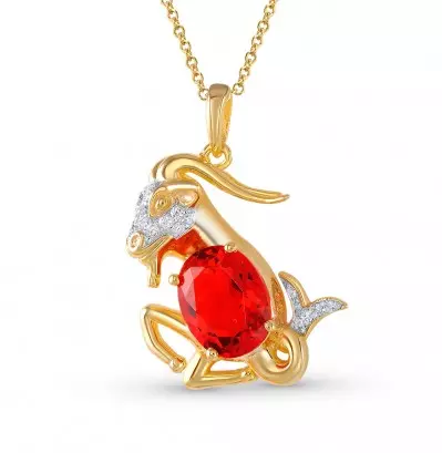 Күміс суспензиясы Fianit және Ruby (2 590 рубль)