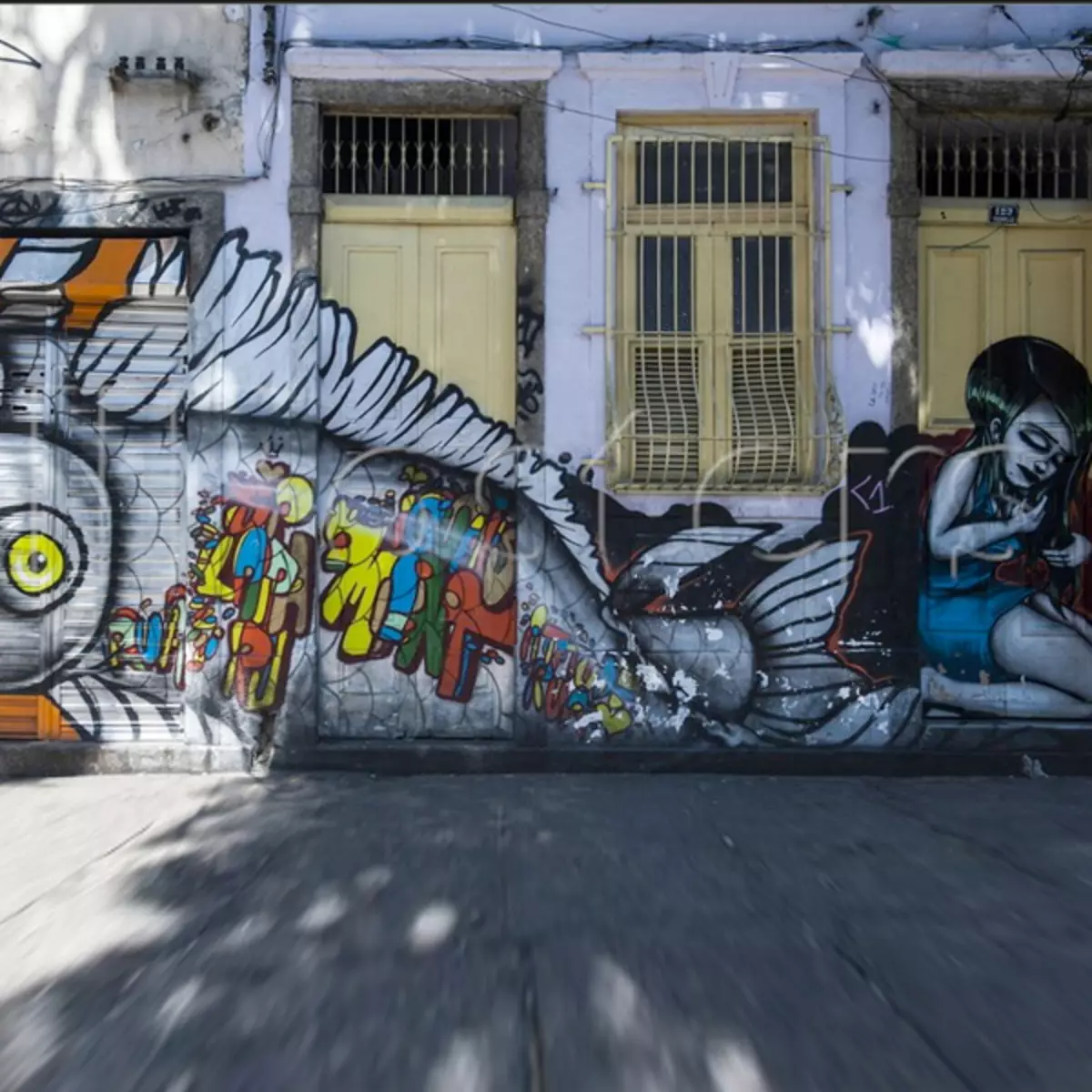 Graffiti ni agbegbe ti Lapa, Rio de Juneiro