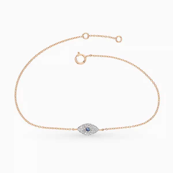 Narukvica SL, Rose Gold, Sapphire, Dijamanti