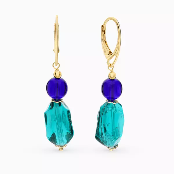 Earringen Venetiarum, Sulver, Murano Glass